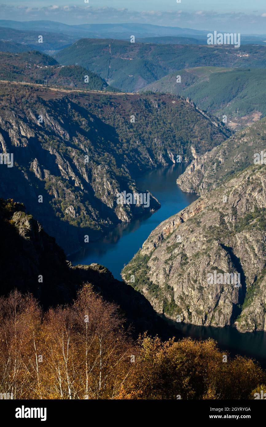 Sil river Canyon in Ribeira Sacra, Galicia, Spain Stock Photo - Alamy