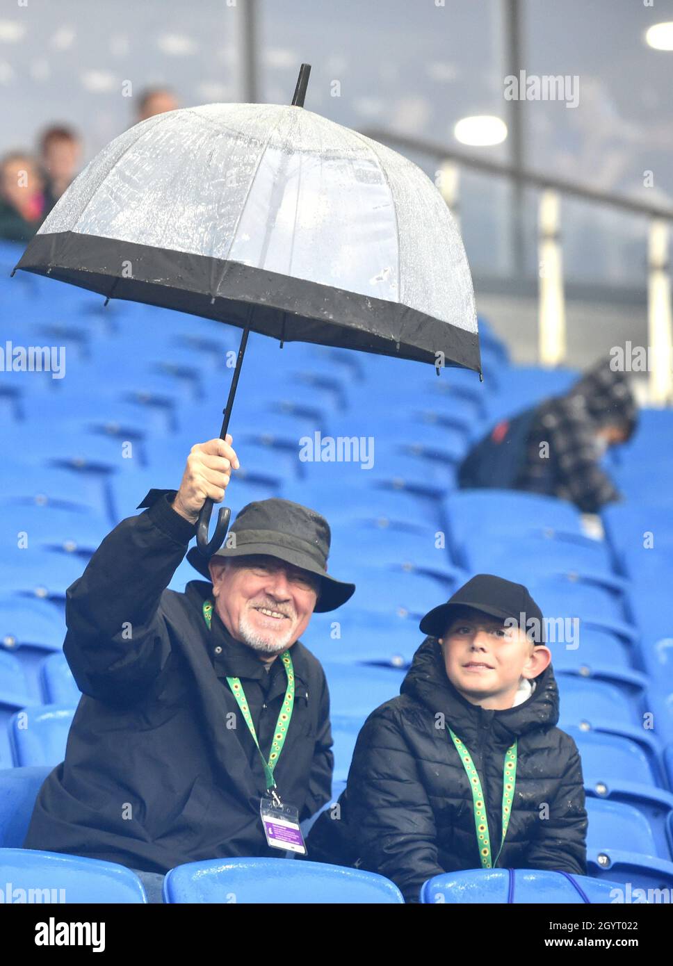 Wet weather soccer hi-res stock photography and images - Alamy