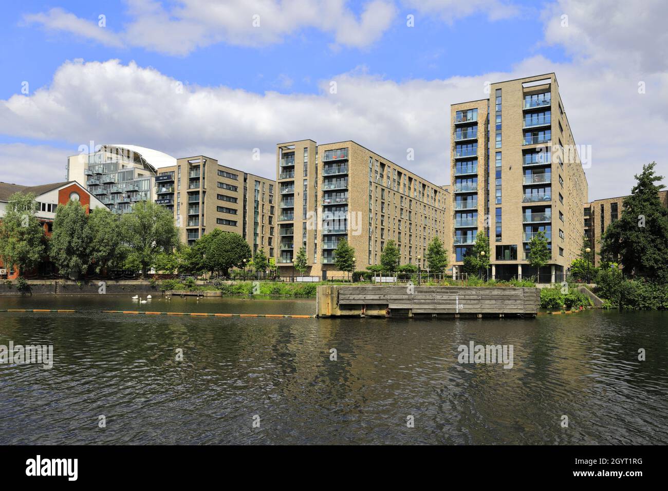 Housing at Clippers Quay, Salford Quays, Manchester, Lancashire ...
