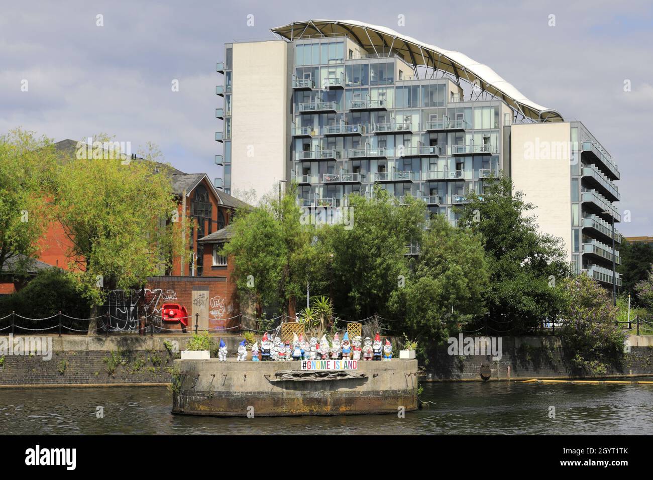 Gnome Island at Clippers Quay, Salford Quays, Manchester, Lancashire ...