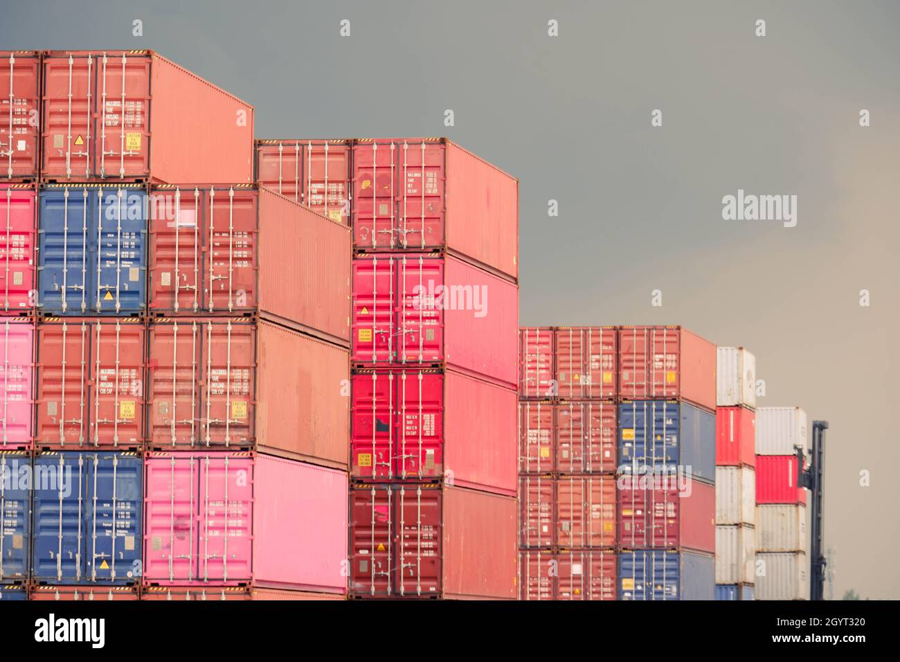 Industrial container yard for logistics, import and export businesses ...