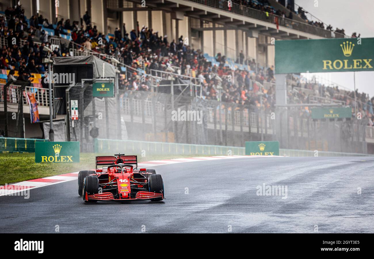 Istanbul, Turkey. 09th Oct, 2021. 16 LECLERC Charles (mco), Scuderia Ferrari SF21, action during ...