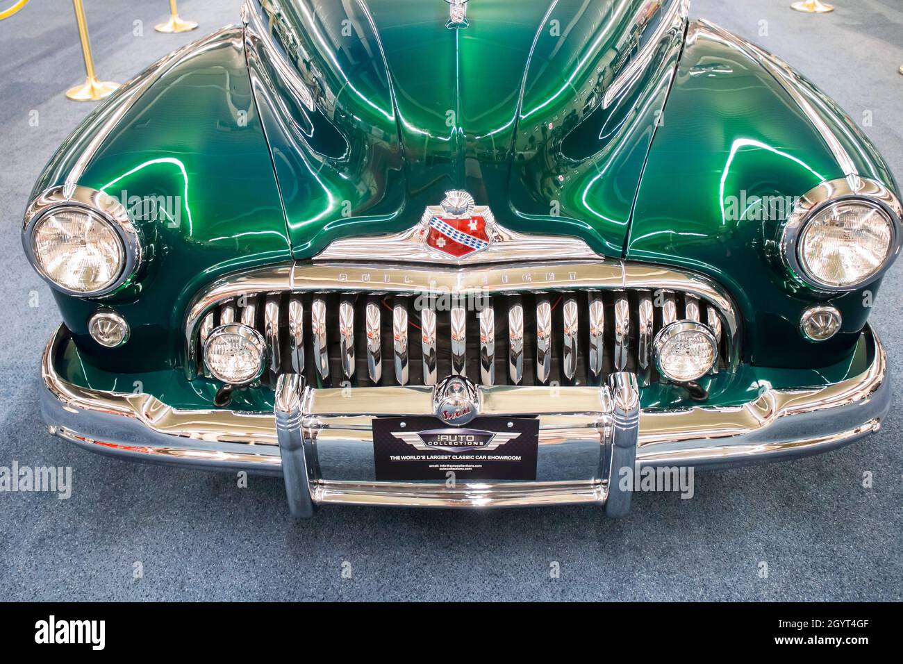 metallic green Buick Super 2-Door Sedanette Coupe in the Las Vegas car ...