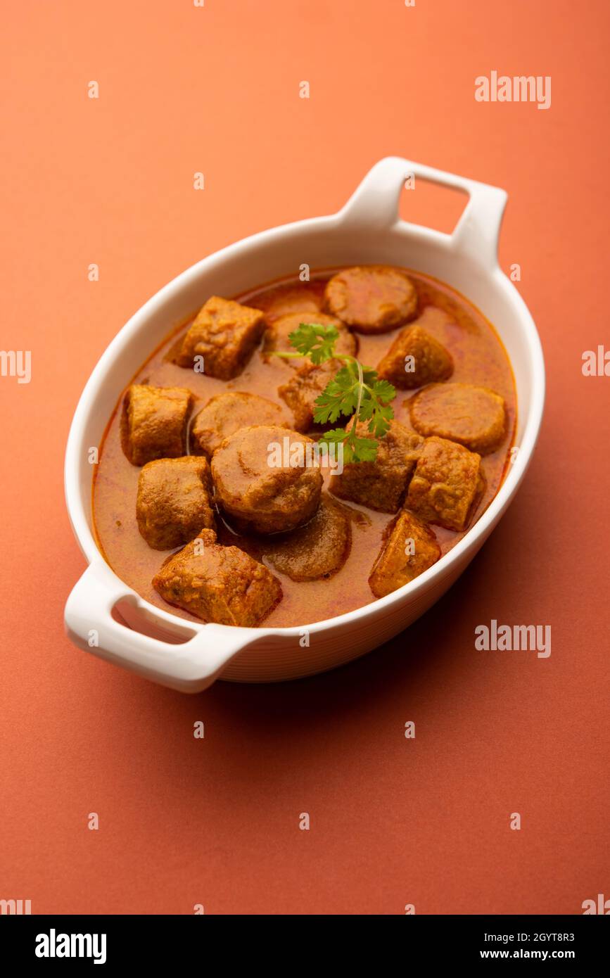 Besan Gatte Ki Sabzi or Gatta Curry Recipe, popular rajasthani menu for ...