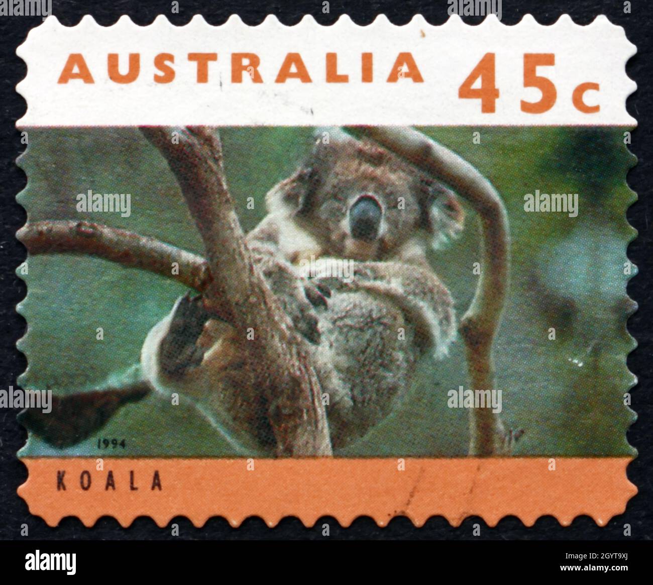 AUSTRALIA - CIRCA 1994: a stamp printed in Australia shows Koala in ...