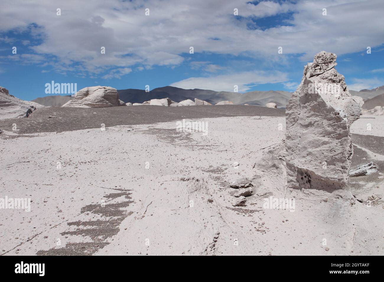 unique pumice field in the world in northwestern Argentina Stock Photo ...
