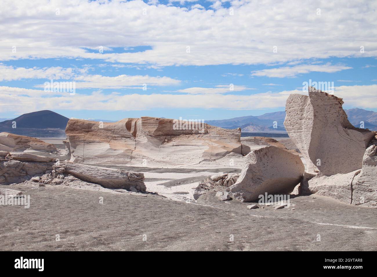unique pumice field in the world in northwestern Argentina Stock Photo ...