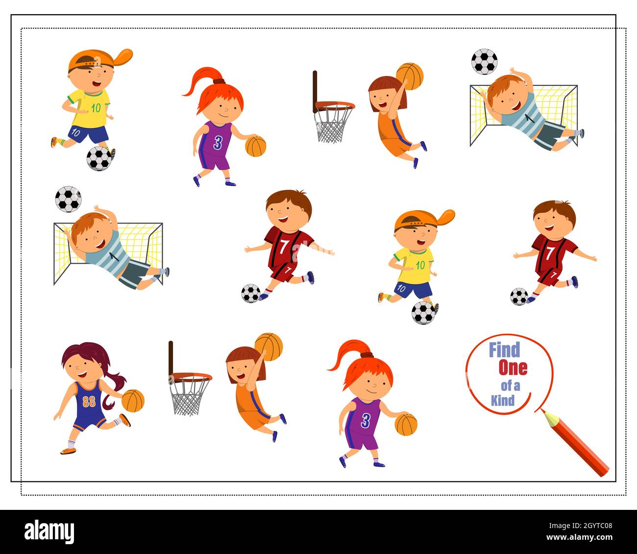 Children play in one Stock Vector Images - Alamy
