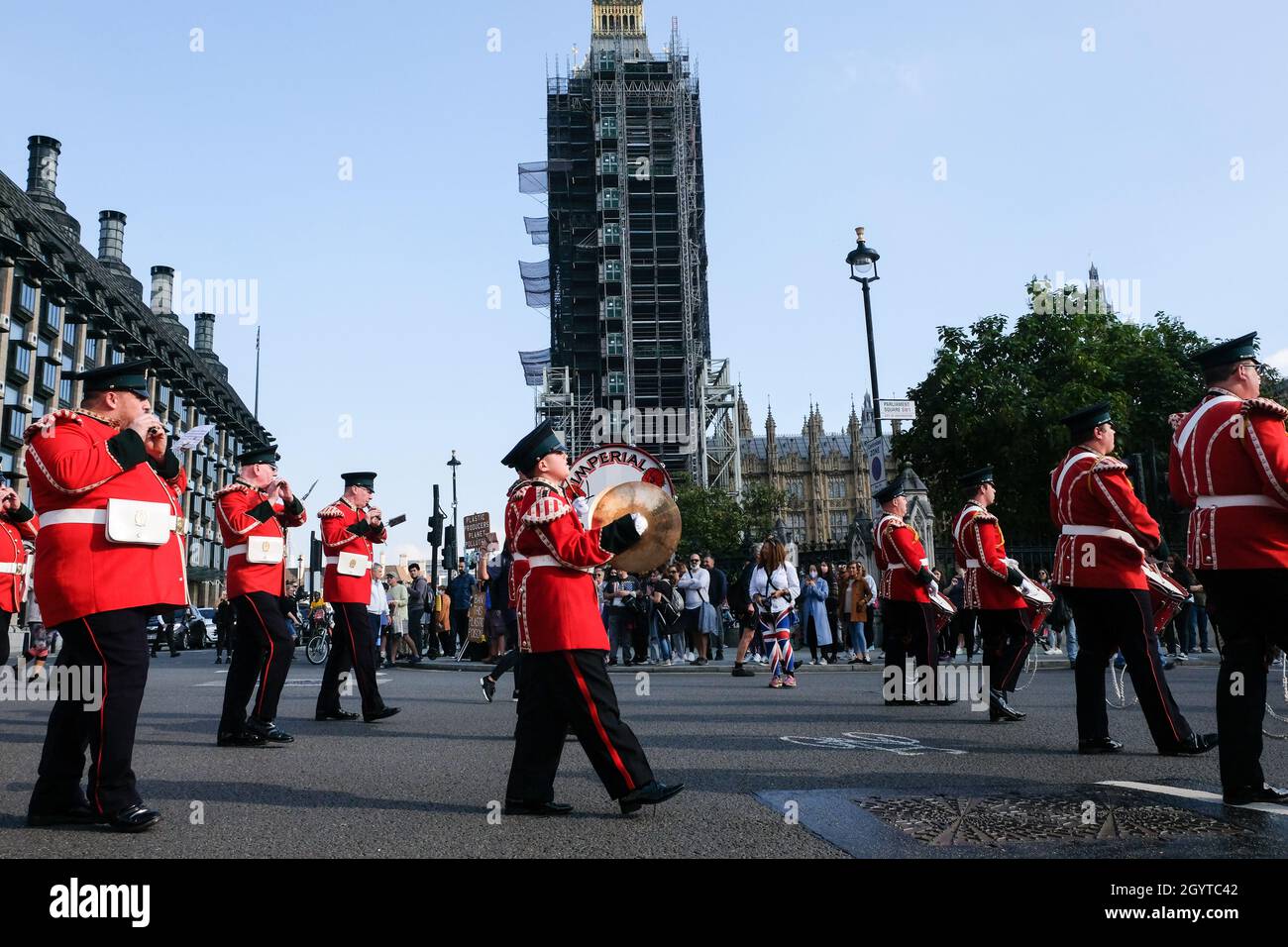London, UK. 9th Oct 2021. No surrender to the Irish sea border ...