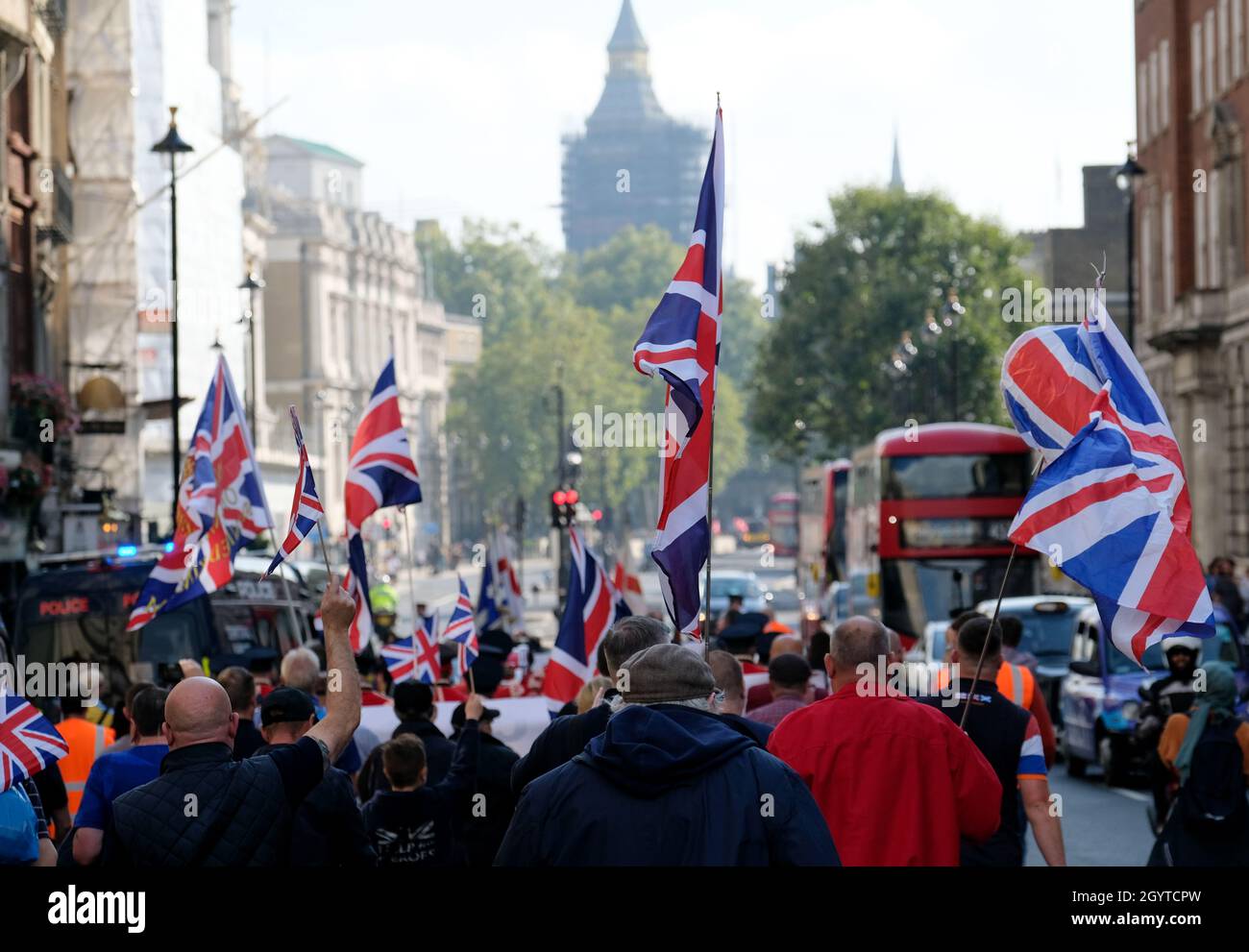 London, UK. 9th Oct 2021. No surrender to the Irish sea border ...