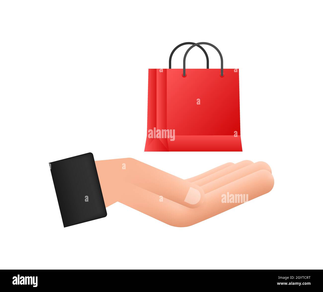 Online shopping e-commerce concept with online shopping and marketing ...