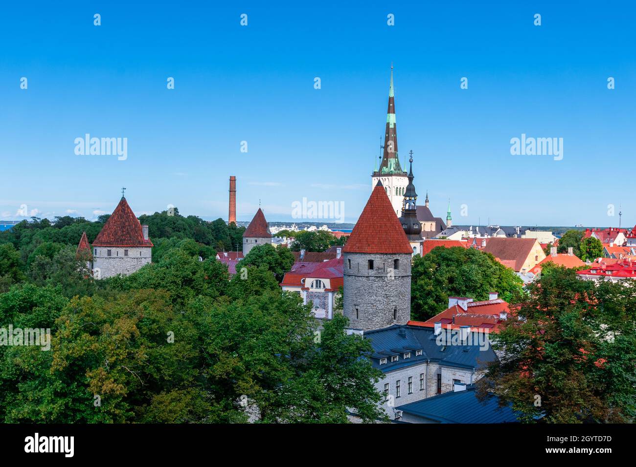 Tallinn capital of Estonia in summer Stock Photo - Alamy