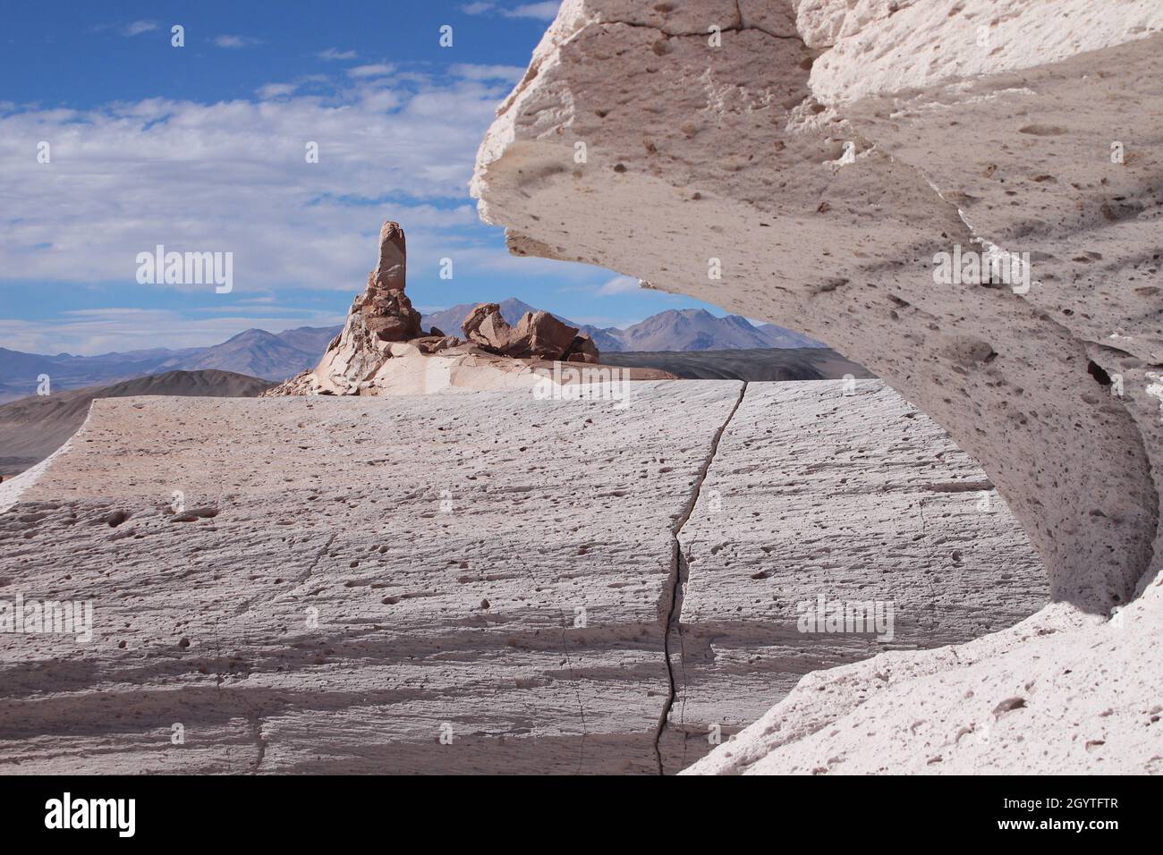 unique pumice field in the world in northwestern Argentina Stock Photo ...