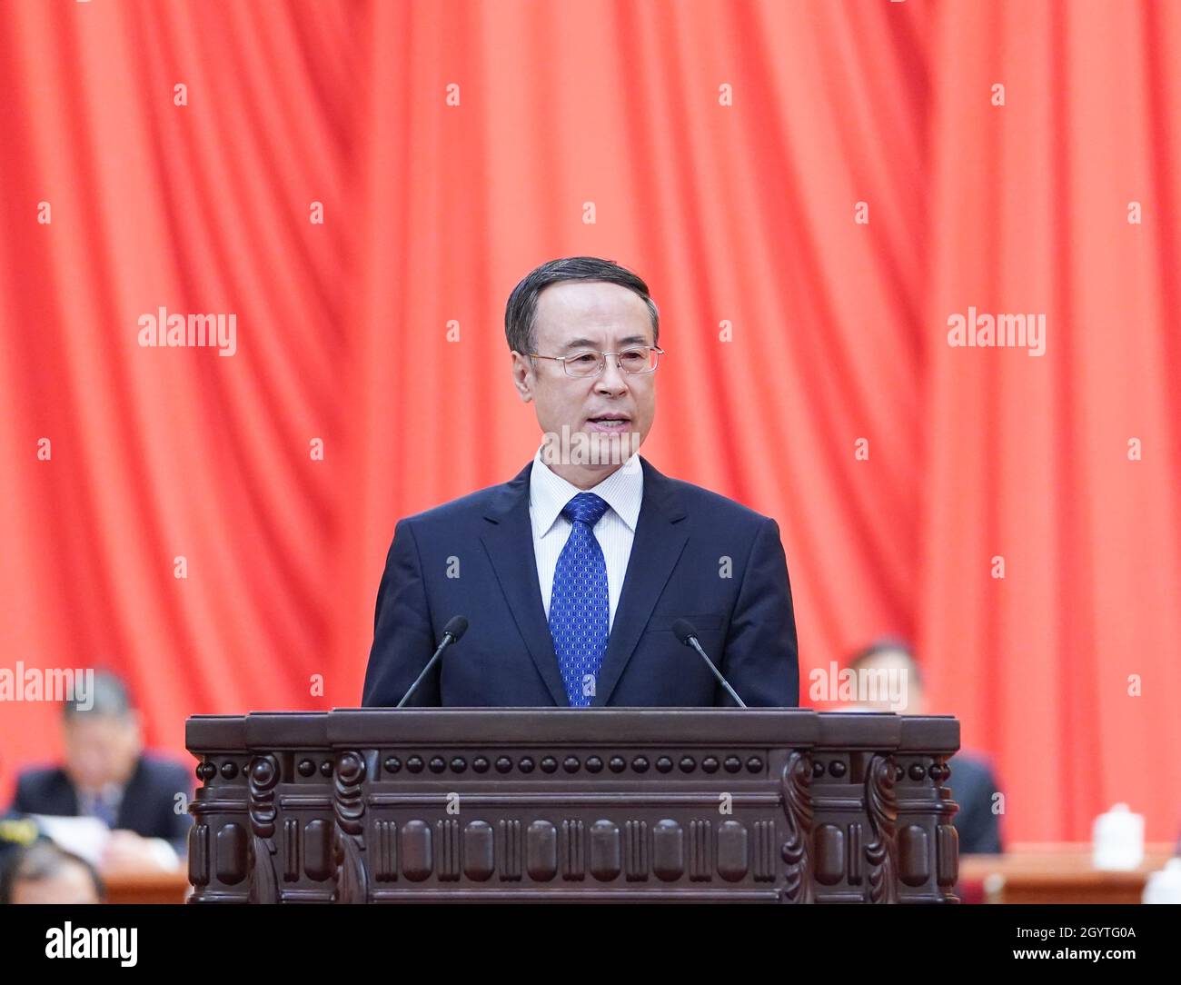 Beijing, China. 9th Oct, 2021. Wan Lijun, chairman of All-China ...