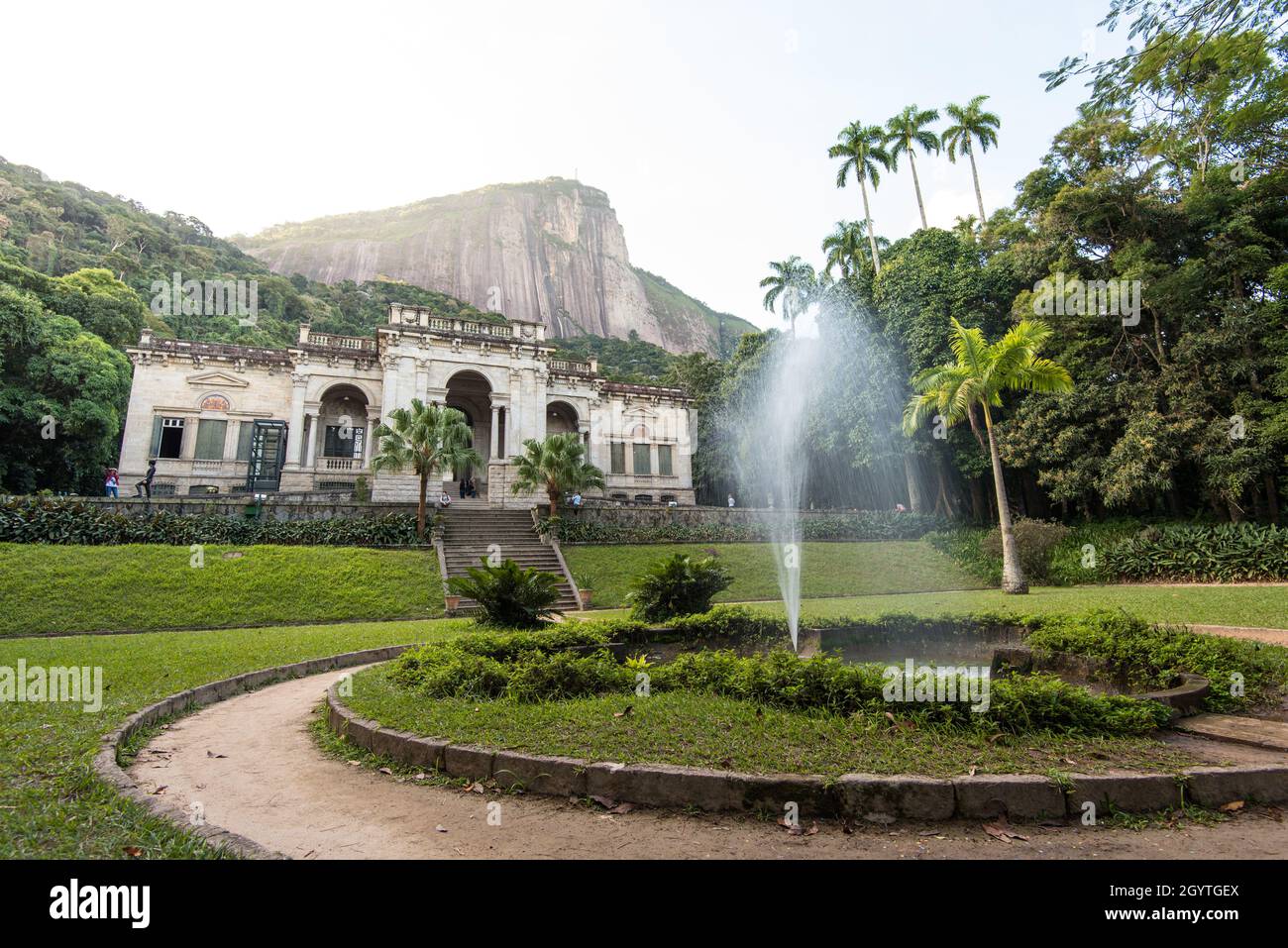 Mansion of Lage Park at the Foot of Corcovado Mountain in Rio de ...
