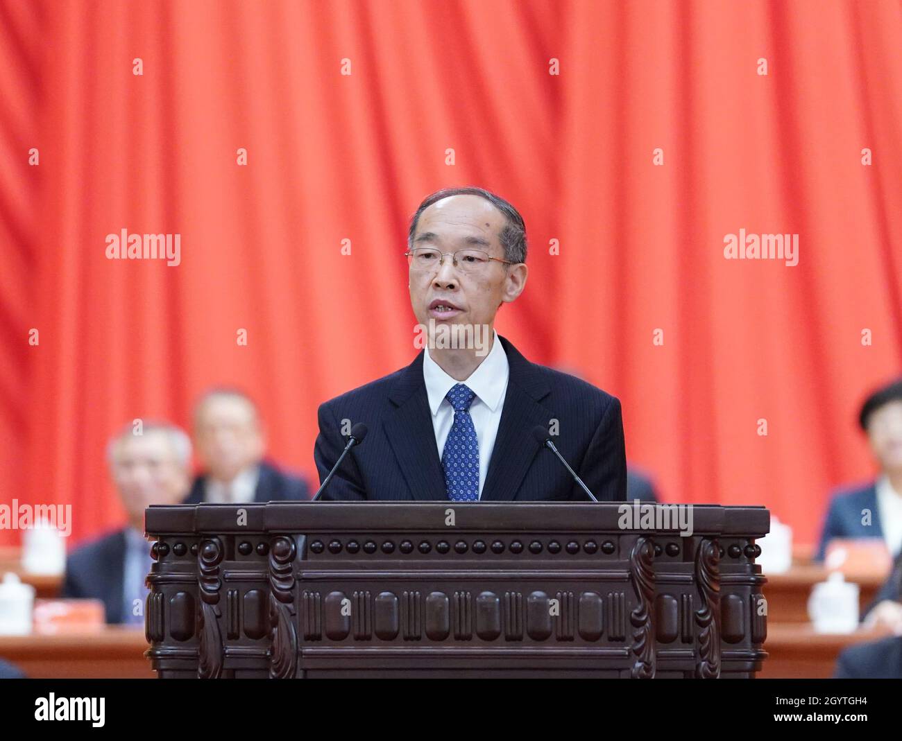 Beijing, China. 9th Oct, 2021. Wan Exiang, chairman of the Central ...