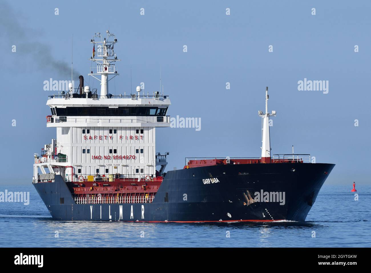 General Cargo Ship GARIP BABA inbound Kiel Fjord Stock Photo - Alamy