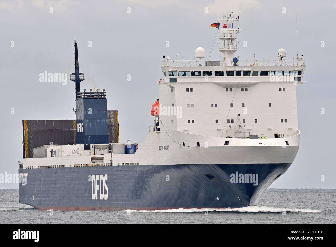 BOTNIA SEAWAYS inbound for Kiel from Klaipeda Stock Photo - Alamy