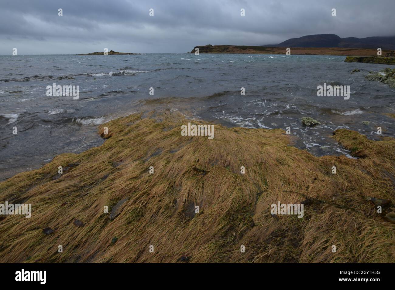 The South Coast of the Isle of Jura with Castle Claig Stock Photo - Alamy