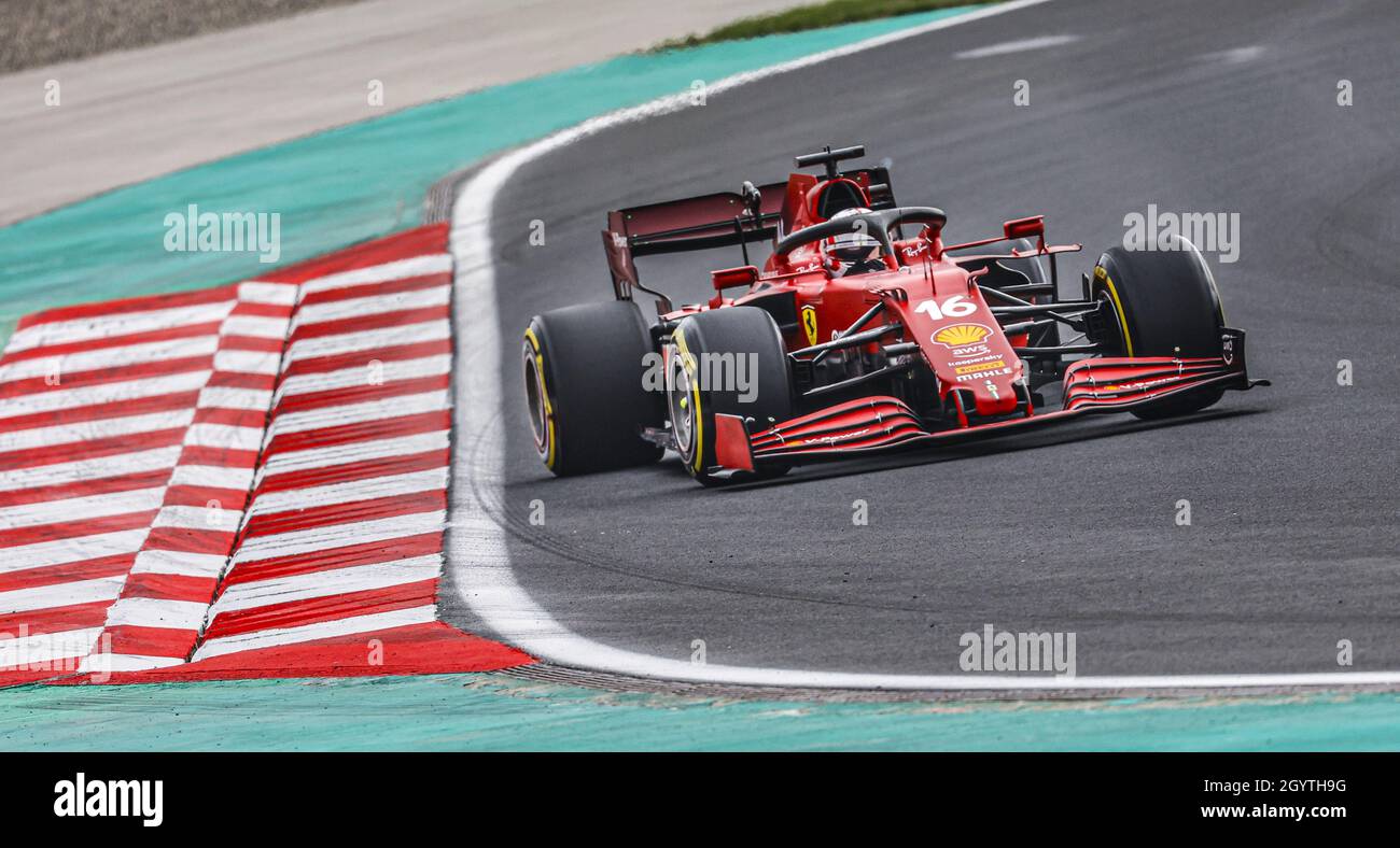 16 LECLERC Charles (mco), Scuderia Ferrari SF21, action during the Formula 1 Rolex Turkish Grand ...