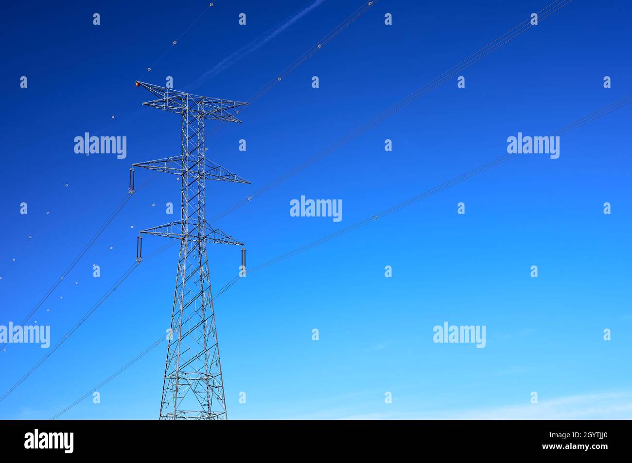 Power line tower hi-res stock photography and images - Alamy
