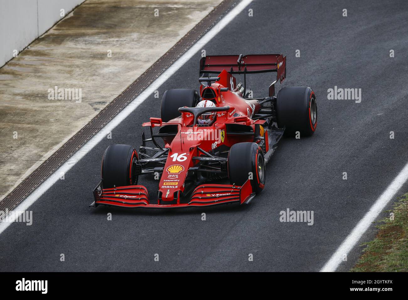 16 LECLERC Charles (mco), Scuderia Ferrari SF21, action during the Formula 1 Rolex Turkish Grand ...