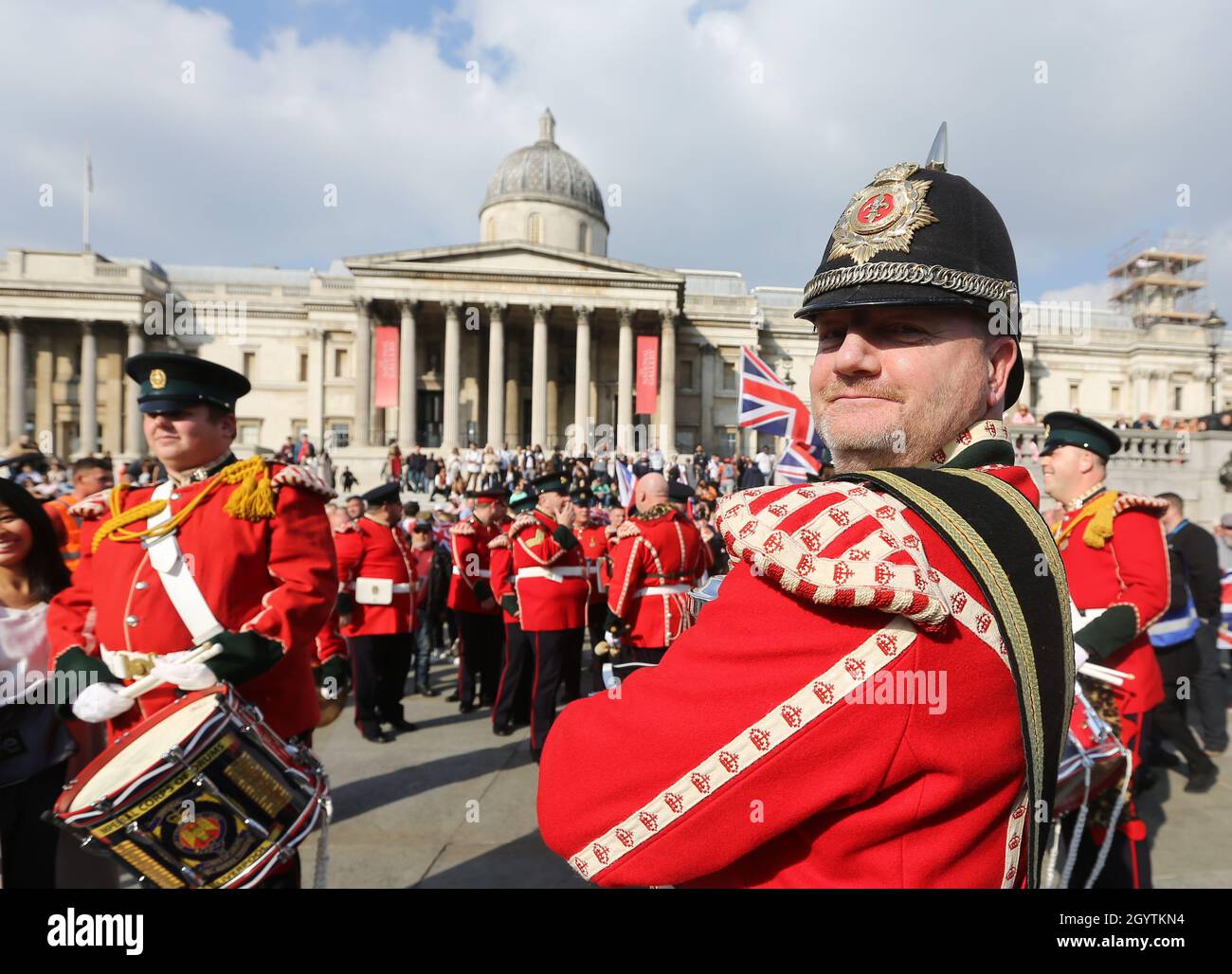 London, England, UK. 9th Oct, 2021. British loyalists marched from ...
