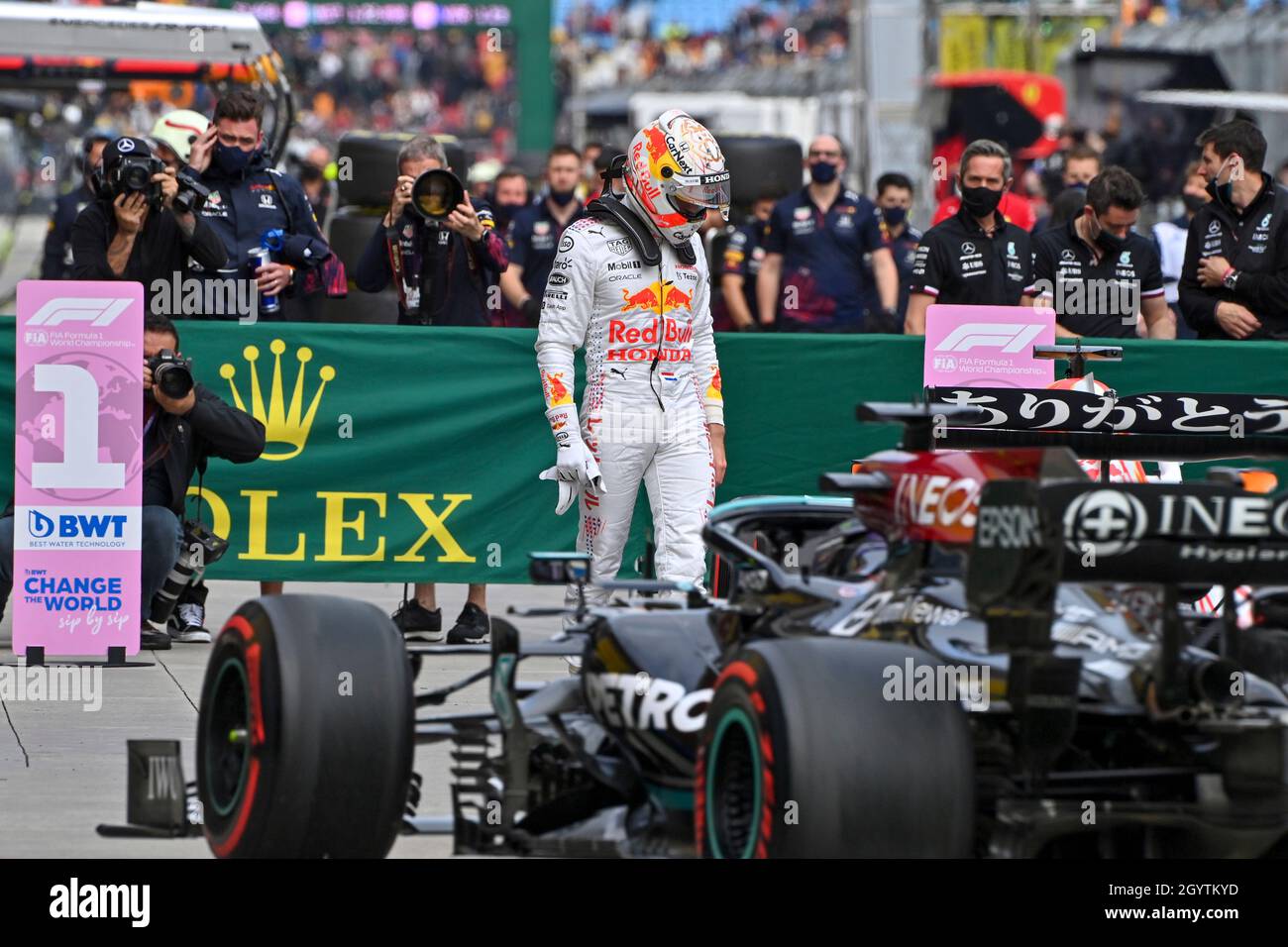 Istanbul, Turkey. 9th Oct, 2021. # 33 Max Verstappen (NED, Red Bull ...