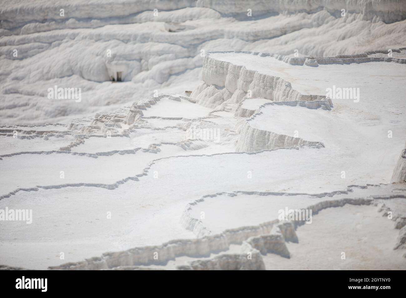 Image of the travertin terraces in Pamukkale, Turkey Stock Photo - Alamy