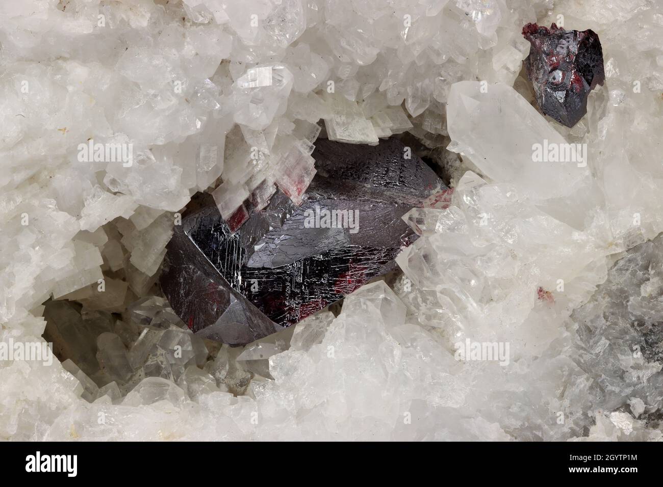 cinnabar crystal in matrix from Hunan, China Stock Photo - Alamy