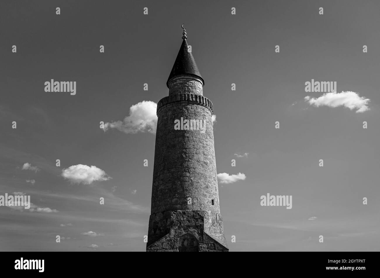Small minaret in the city of Bolgar, Tatarstan. Historical and ...