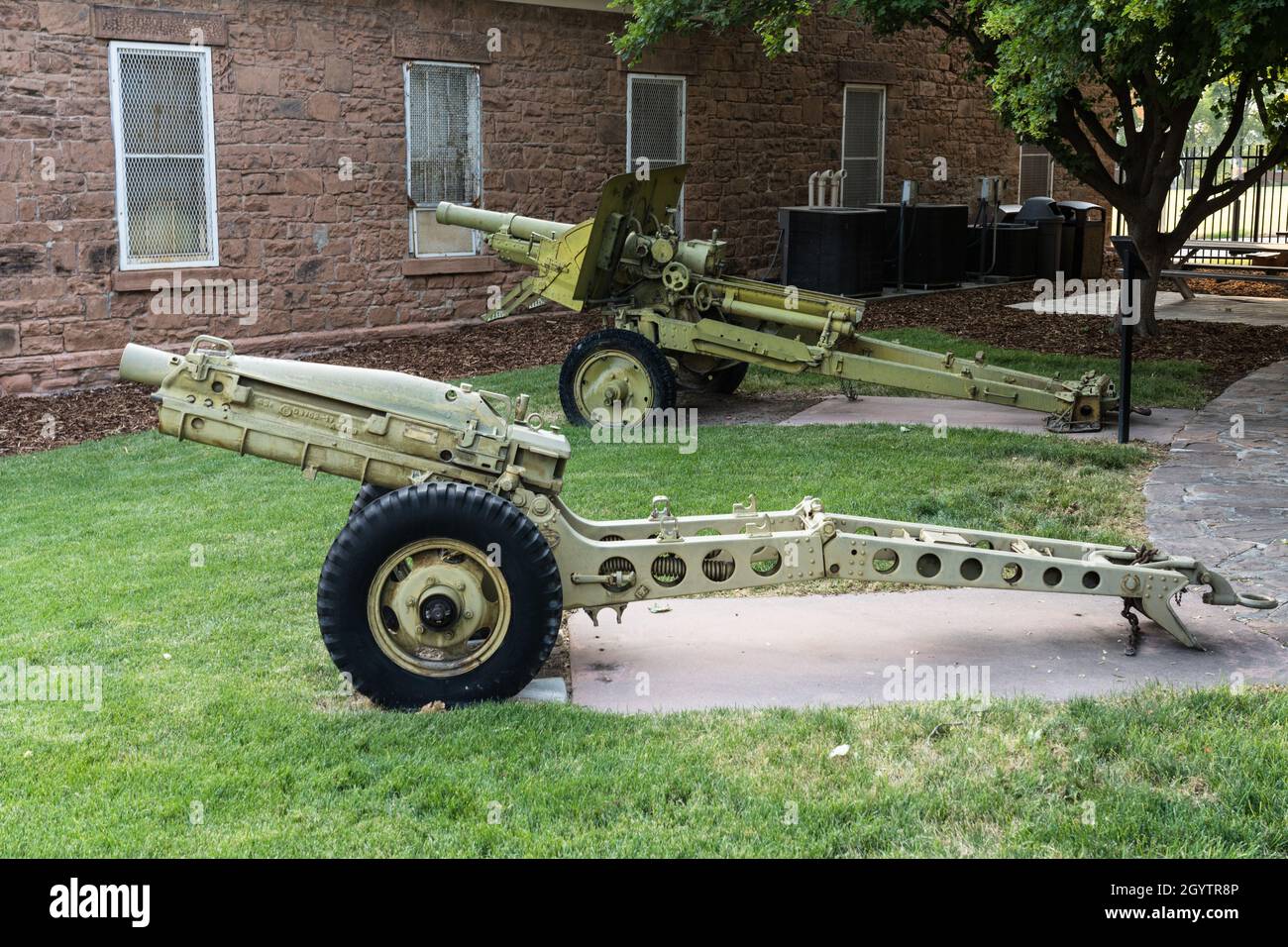 U.S. Model M1A1 75 mm Pack Howitzer in the Ft. Douglas Museum in Utah ...