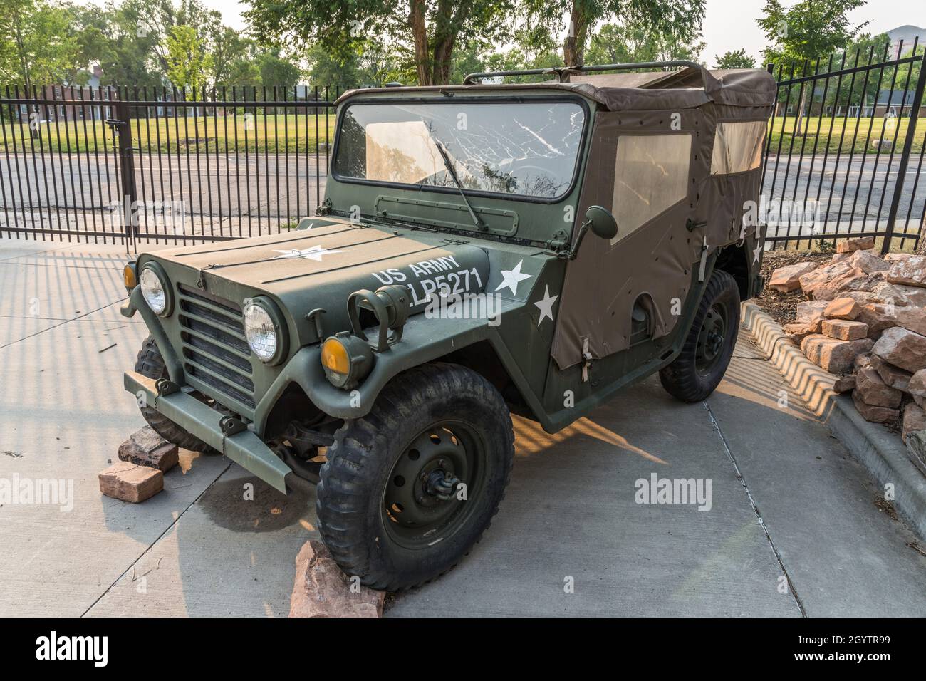 A U.S. Army 1/4 ton M151A2 Utility Truck or Jeep in the Fort Douglas ...