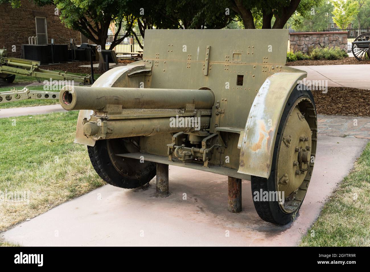 A Model 05/08 Skoda Field Gun, introduced in 1905 for the Austro ...