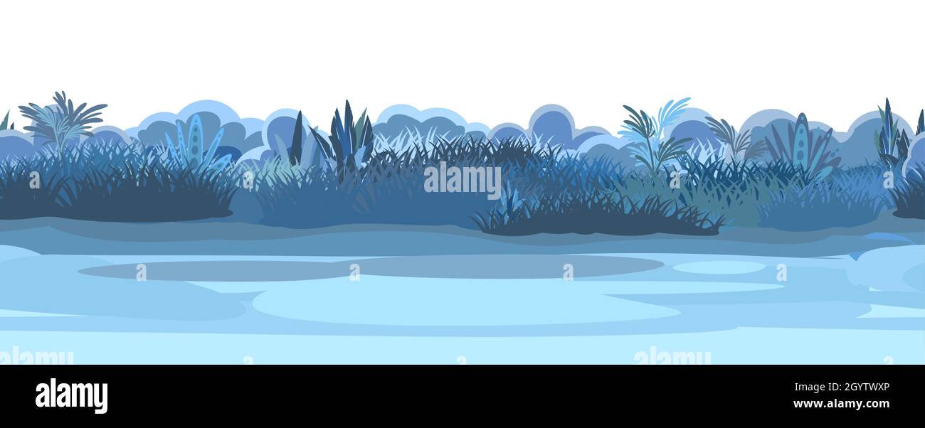 Night road through the meadow. Dark herbal glade. Grass close up. Rural ...