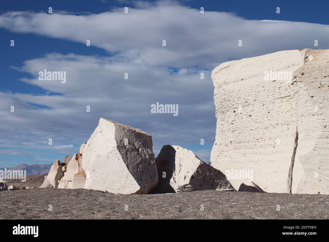 unique pumice field in the world in northwestern Argentina Stock Photo ...