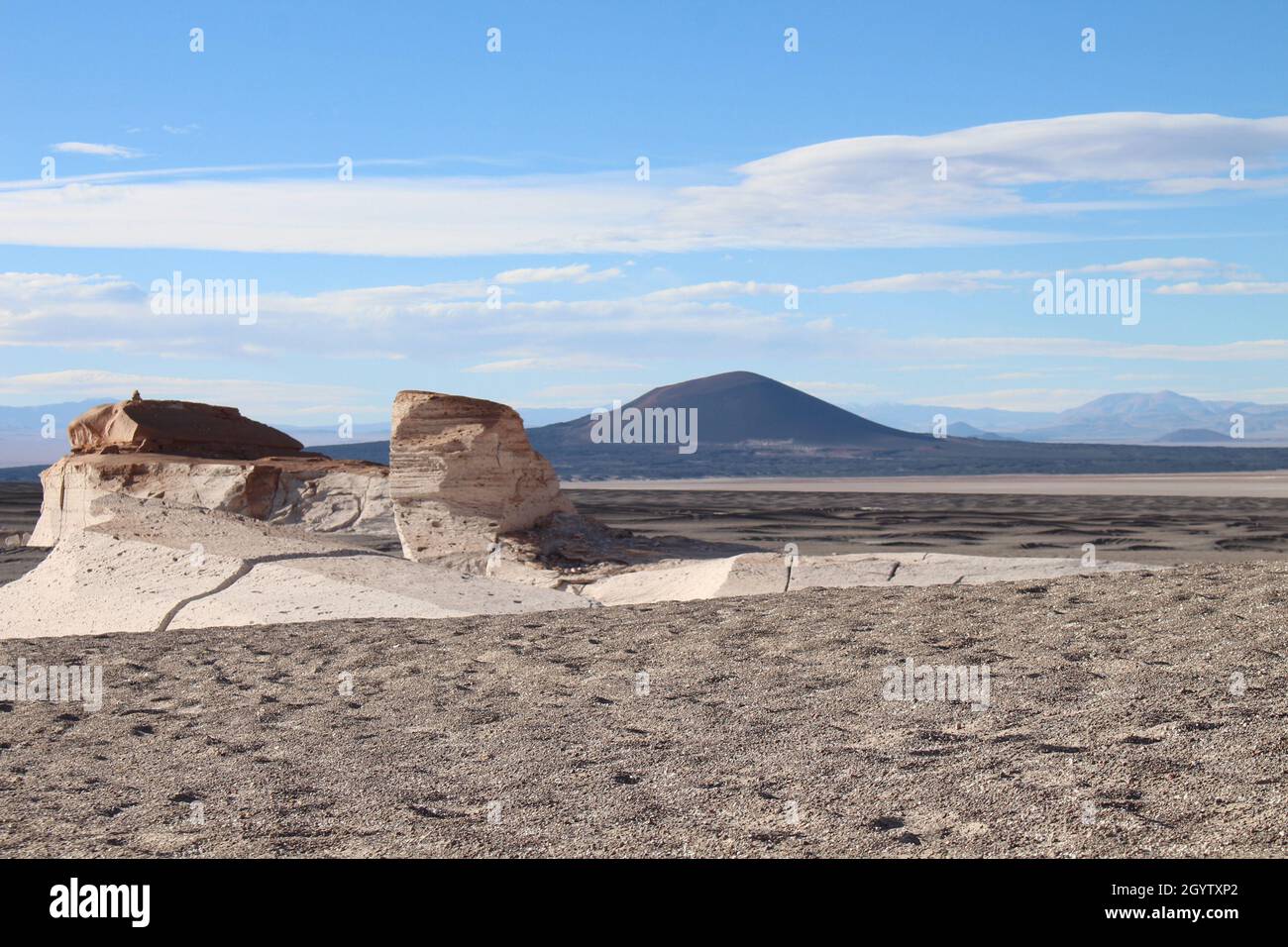 unique pumice field in the world in northwestern Argentina Stock Photo ...