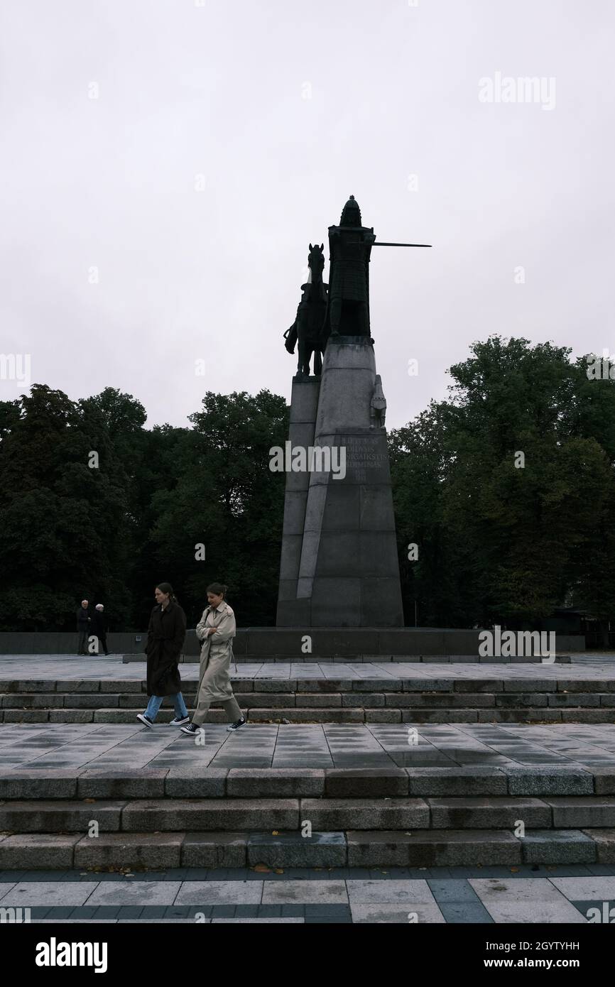 Monument of duke gediminas vilnius hi-res stock photography and images ...