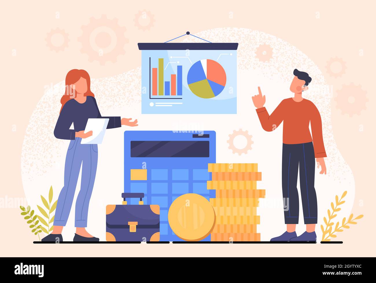 Financial accounting concept Stock Vector Image & Art - Alamy