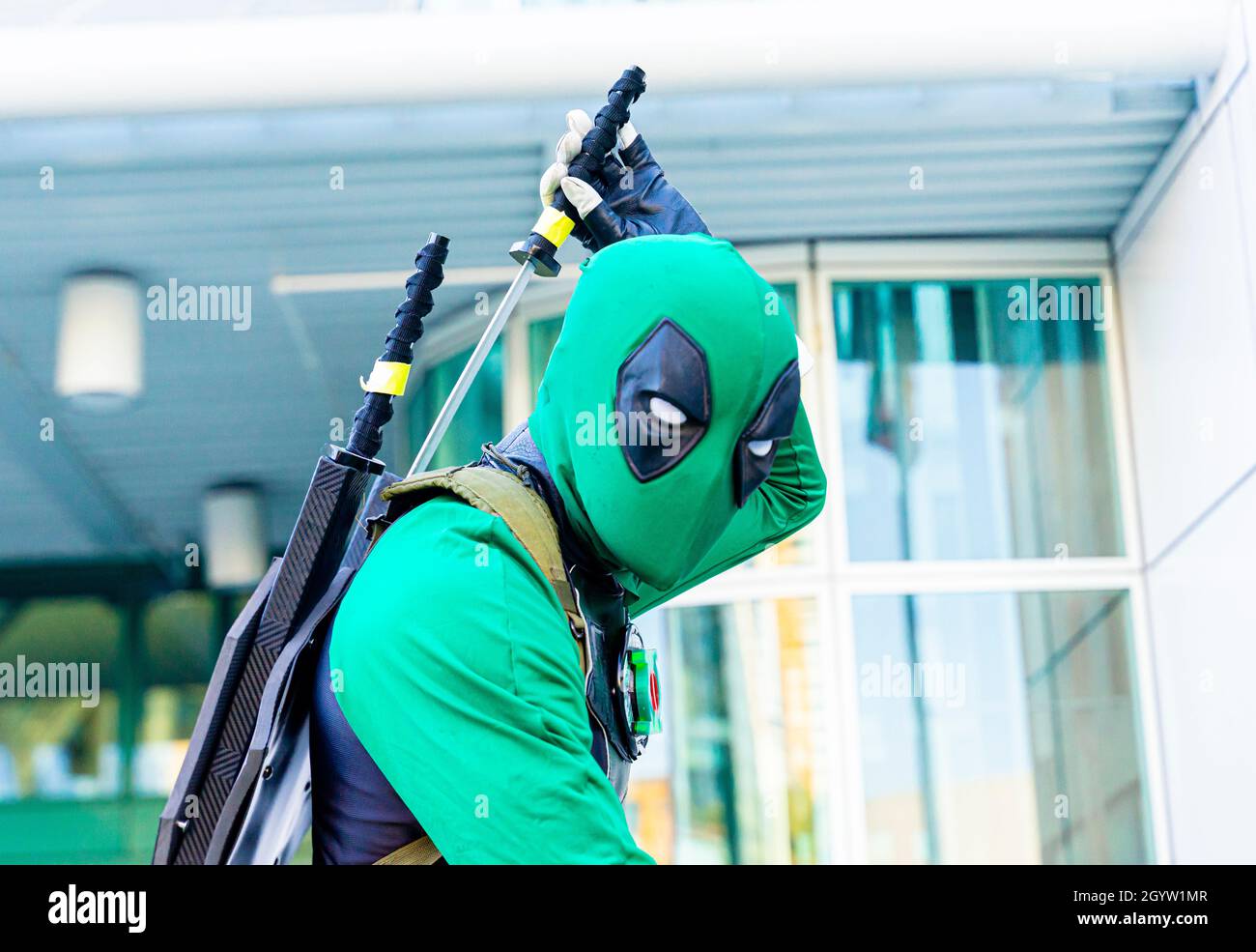 Green Deadpool Cosplay