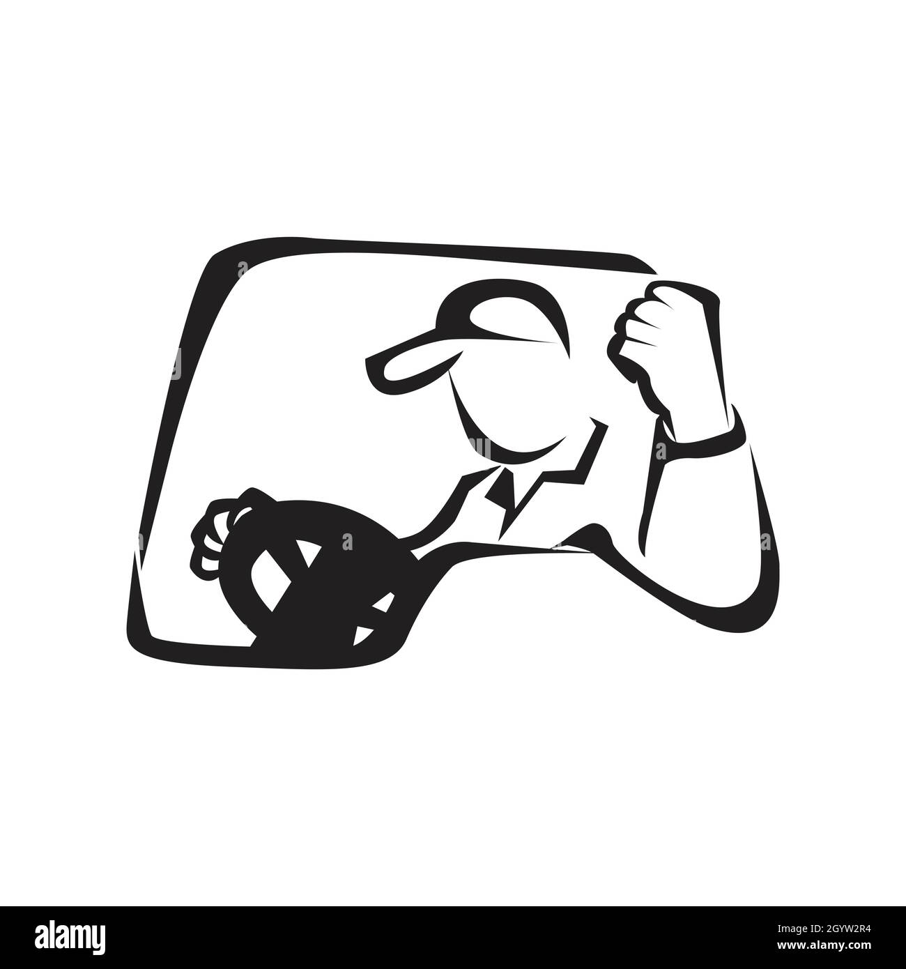 Portrait drawing woman modern Cut Out Stock Images & Pictures - Alamy