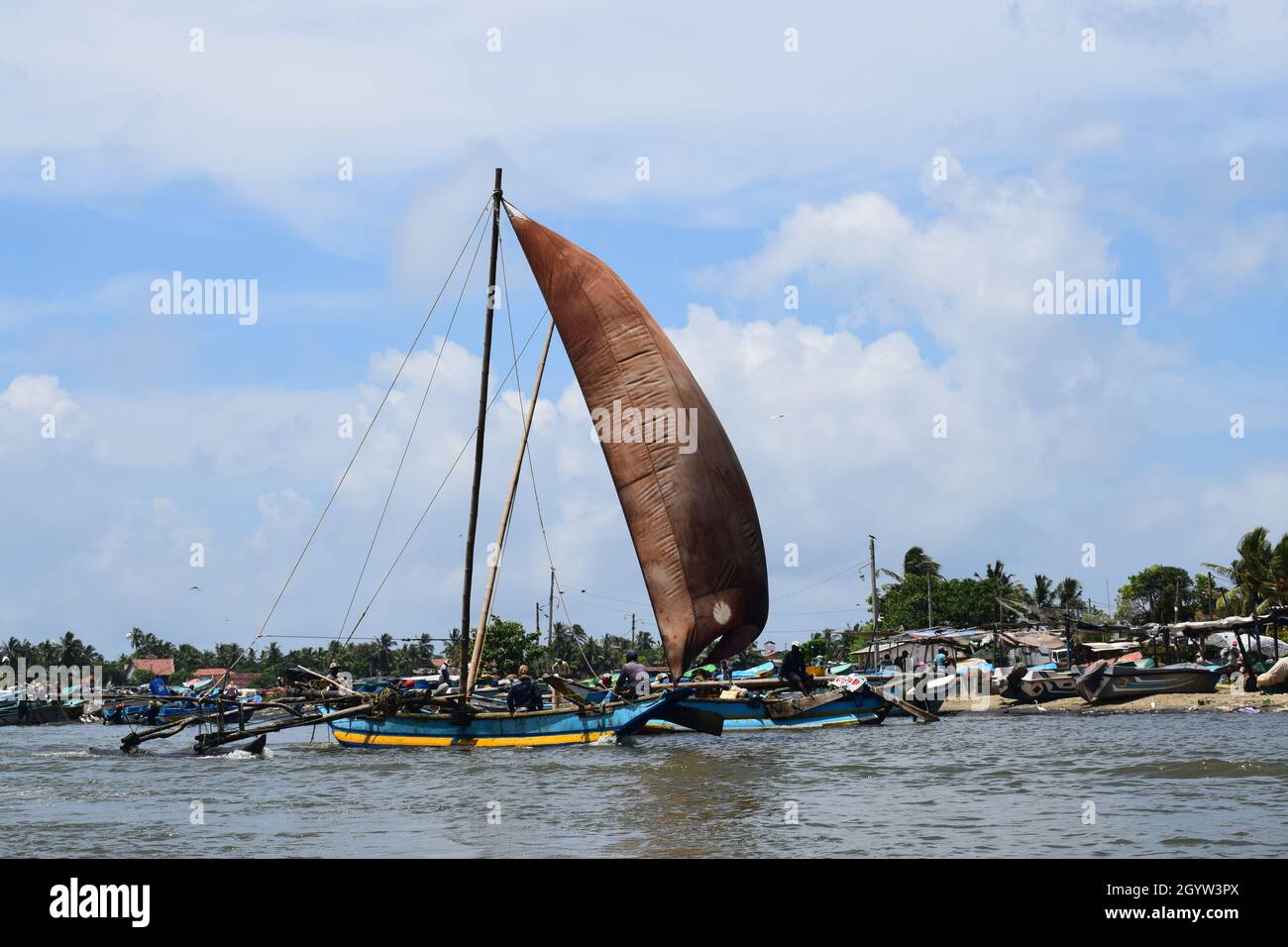 Traditional sailing boat sri lanka hi-res stock photography and images ...
