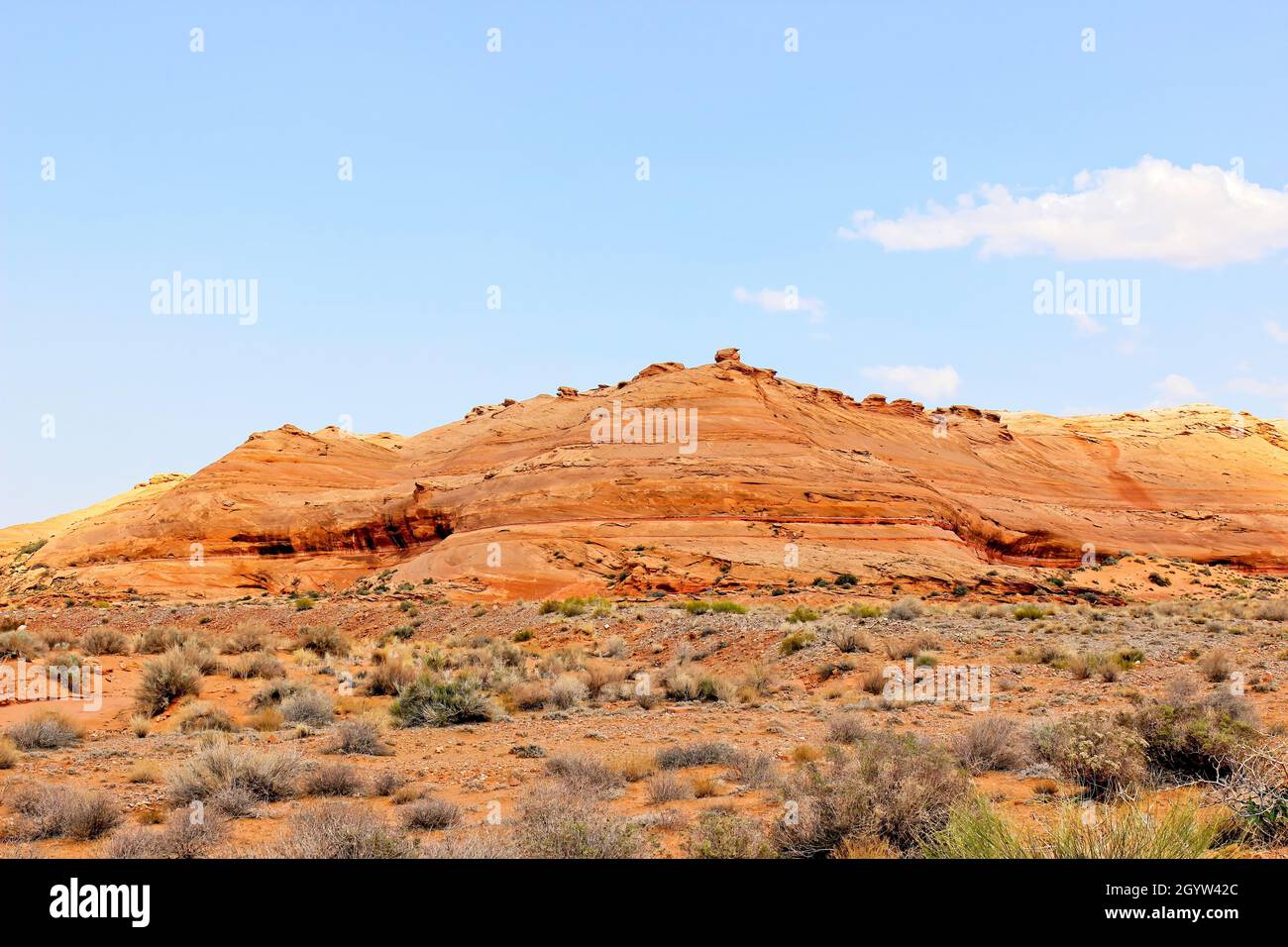 Large Rock Outcropping In Arizona High Desert Stock Photo - Alamy