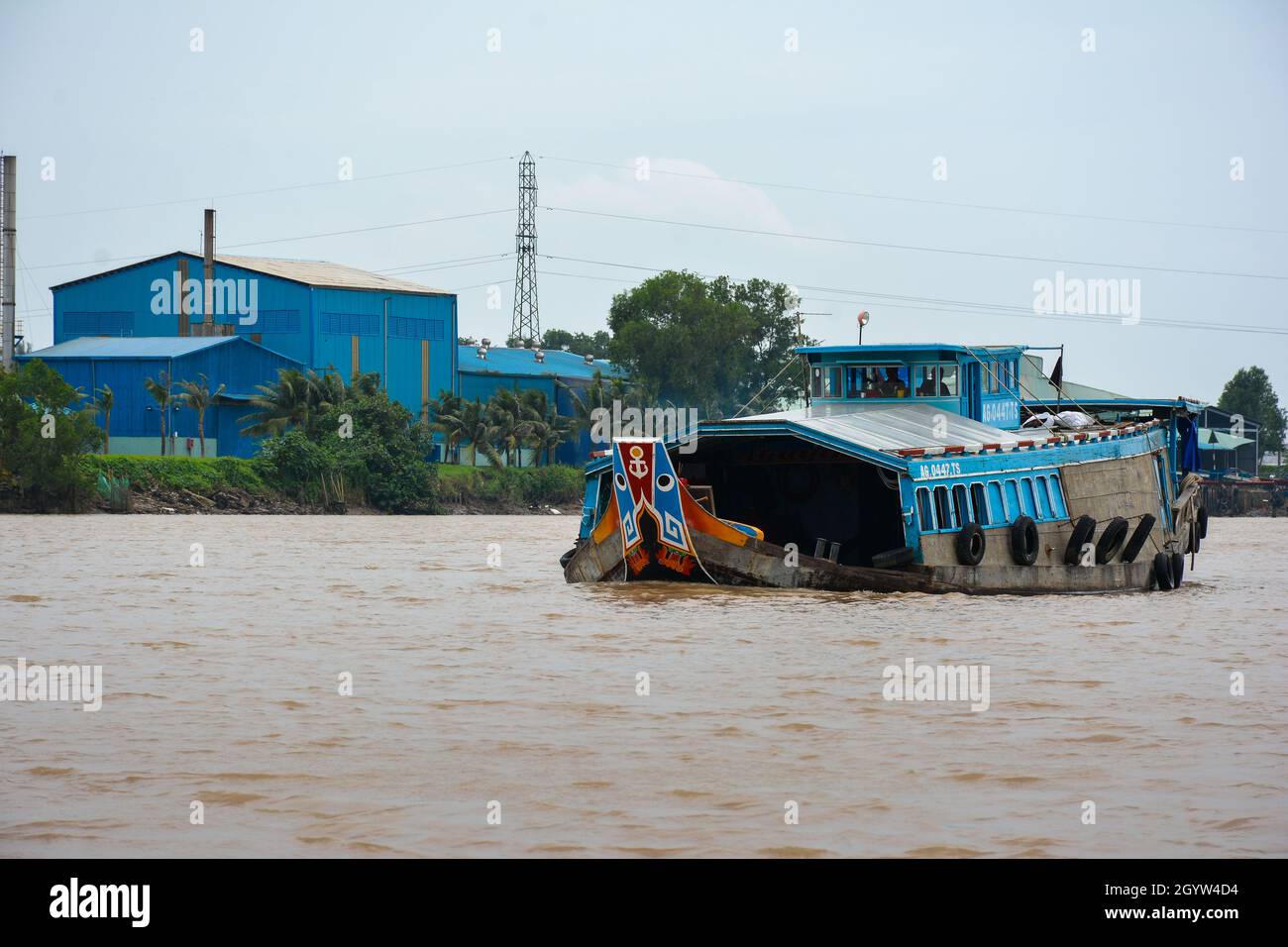 Mekong River Delta landscape in Vietnam Stock Photo - Alamy