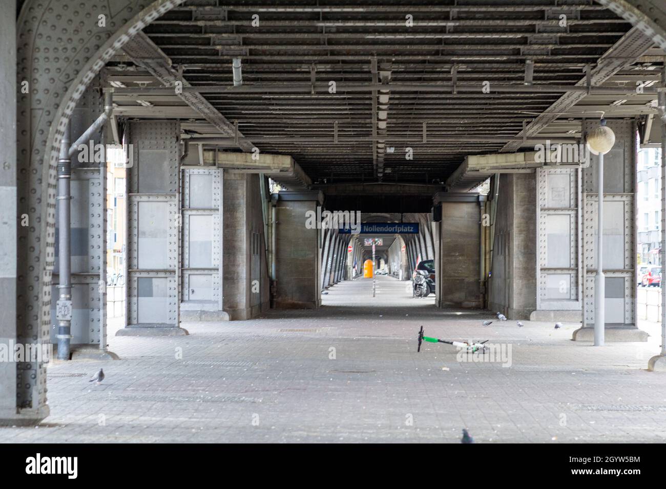 Old enclosed bridge construction Stock Photo - Alamy