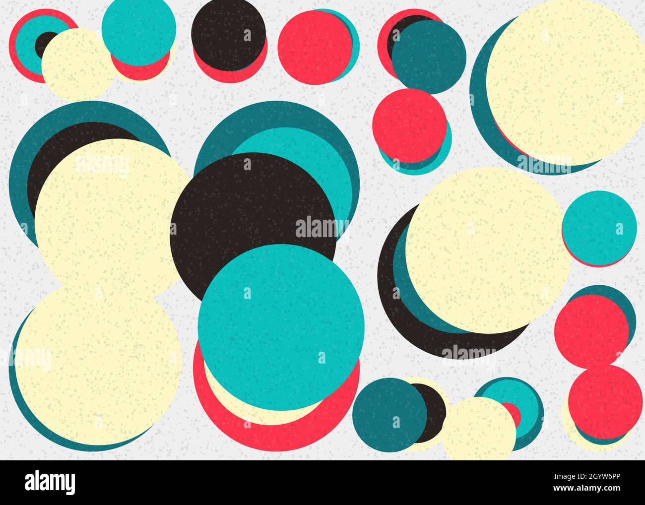 Abstract Geometrical generative computational art illustration Stock ...