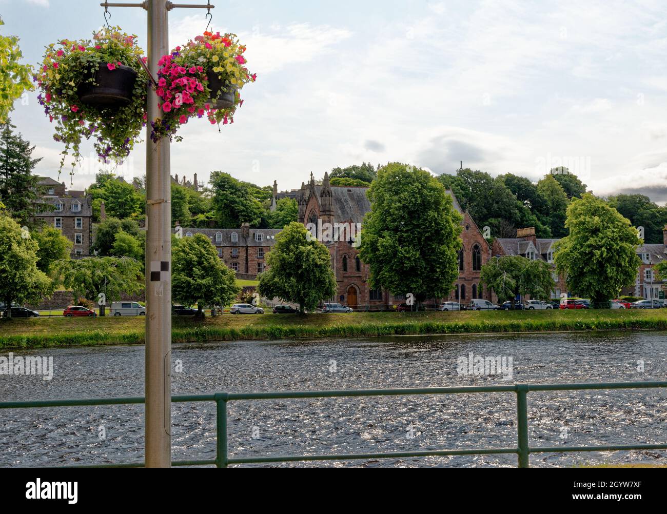 Beautiful Inverness cityscape with Ness river view at Highland ...
