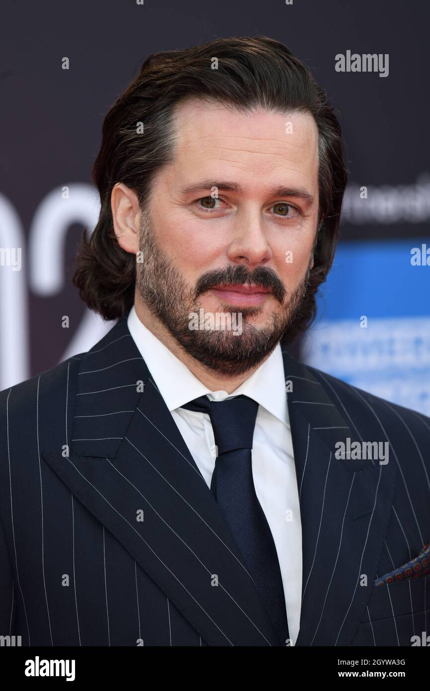 October 9th, 2021. London, UK. Edgar Wright arriving at the Last Night ...
