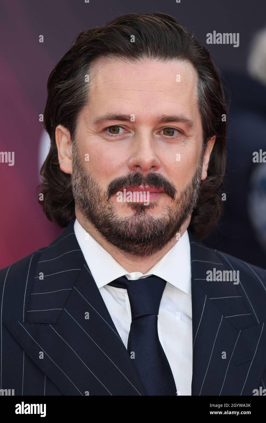October 9th, 2021. London, UK. Edgar Wright arriving at the Last Night ...