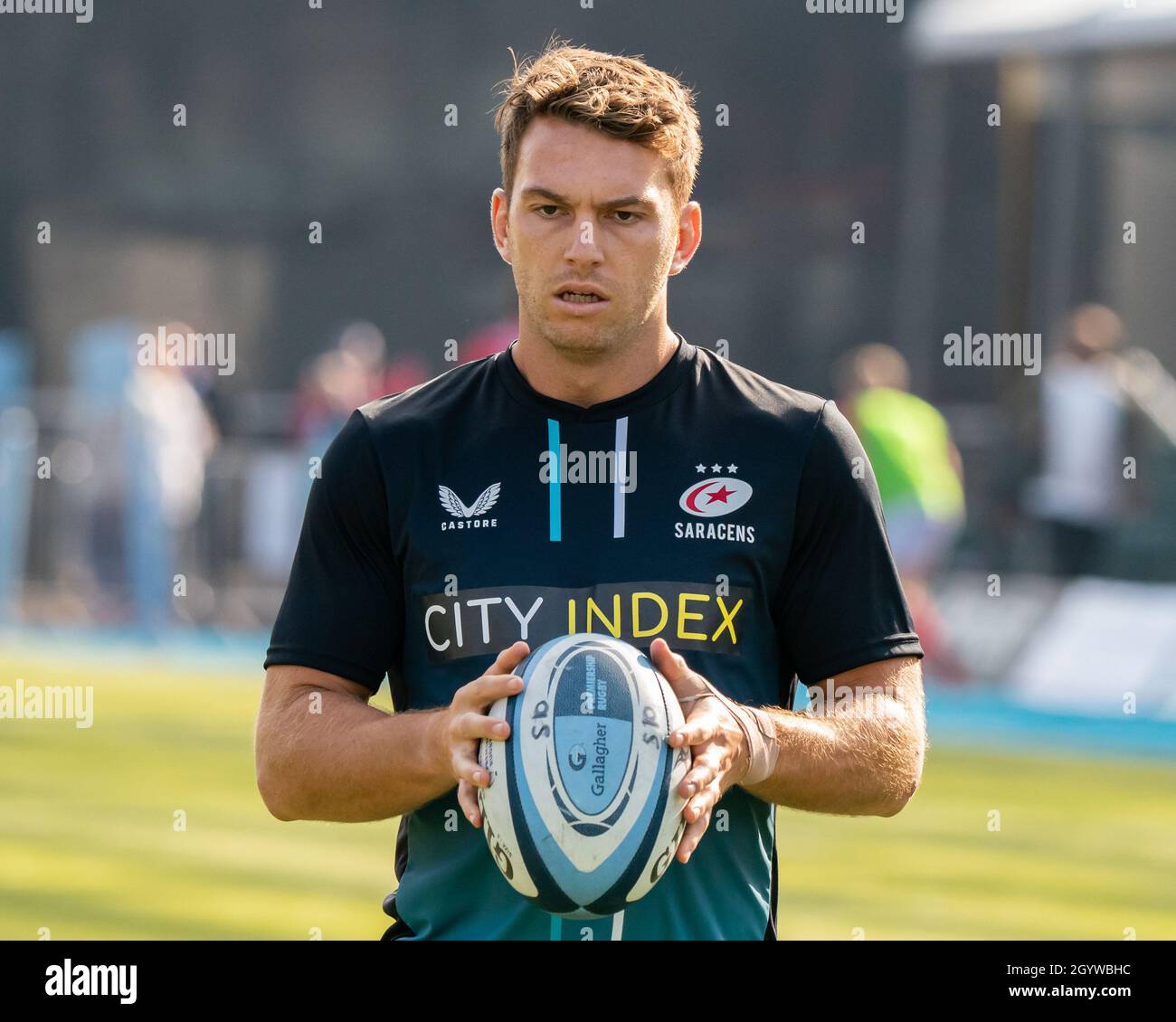 Alex Lewington #14 of Saracens Stock Photo - Alamy